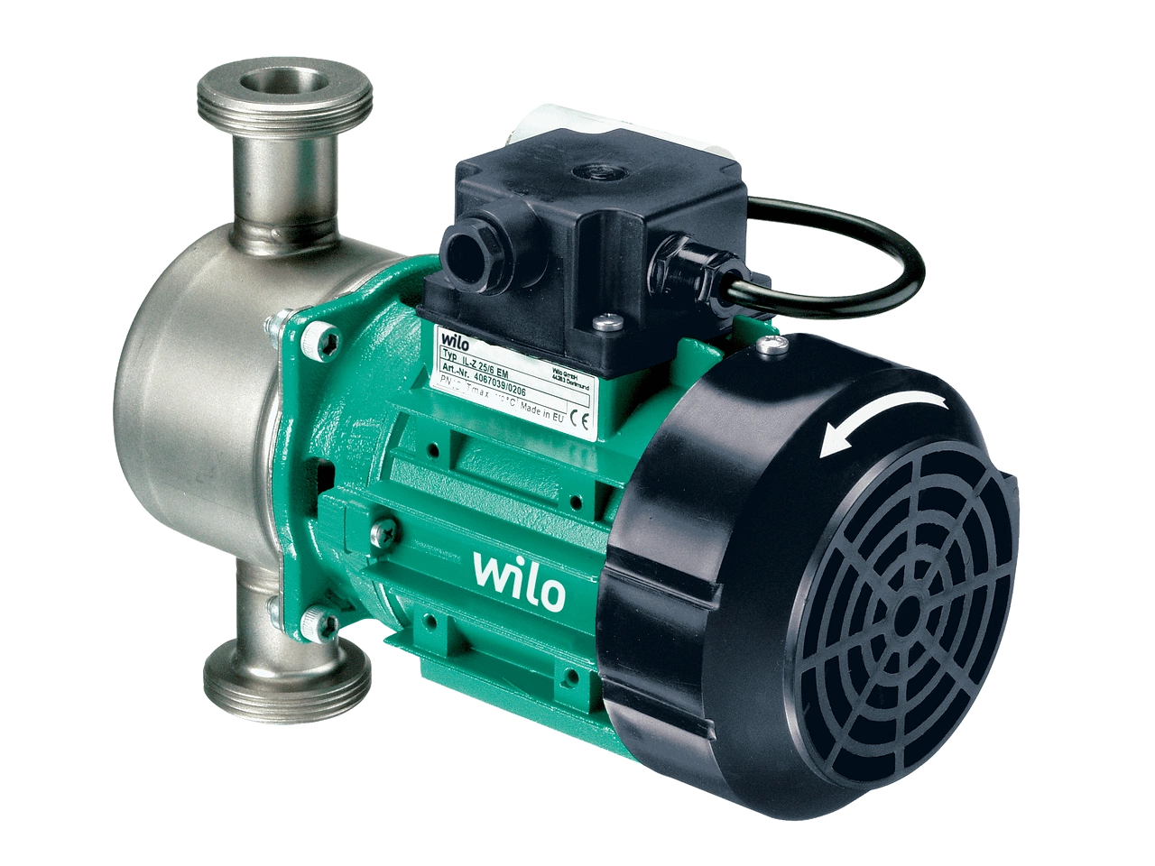 Pompa cyrkulacyjna Wilo-Veroline-IP-Z 25/6 EM dławnicowa o konstrukcji Inline z przyłączem ...
