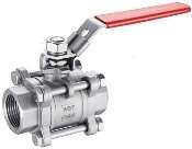 Kurek kulowy ze stali nierdzewnej AISI 316 art. 2026 szpilkowy DN 10 PN 63 Genebre Efar